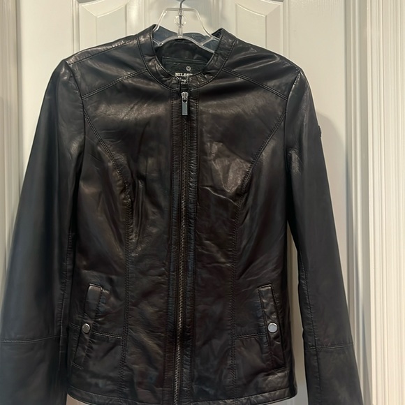 Milestone | Jackets & Coats | Handcrafted Very Soft Black Leather ...